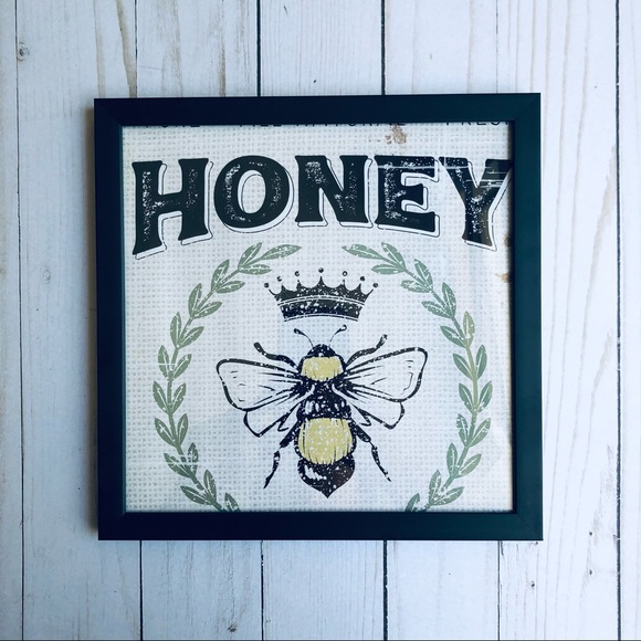 Hand Crafted | Accents | Handmade Honey Bumble Bee Glass Frame | Poshmark
